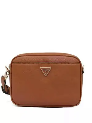 Guess Logo-plaque Crossbody Bag - Brown