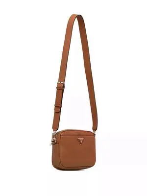 Guess Logo-plaque Crossbody Bag - Brown