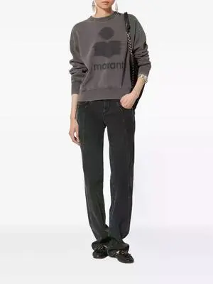 MARANT ETOILE Logo Detail Sweatshirt - Grey