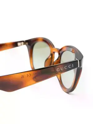 Gucci Round-frame Sunglasses - Brown