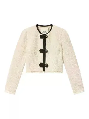 Isabel Marant Étoile Ecru Suede-style Button Jacket - Neutrals