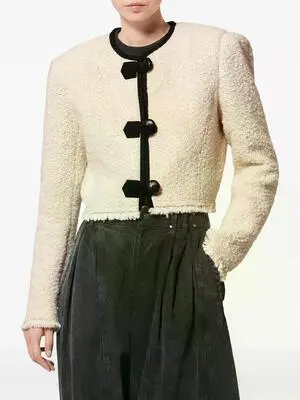 Isabel Marant Étoile Ecru Suede-style Button Jacket - Neutrals