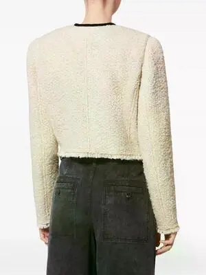 Isabel Marant Étoile Ecru Suede-style Button Jacket - Neutrals