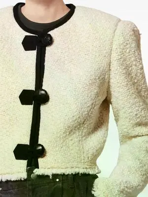 Isabel Marant Étoile Ecru Suede-style Button Jacket - Neutrals