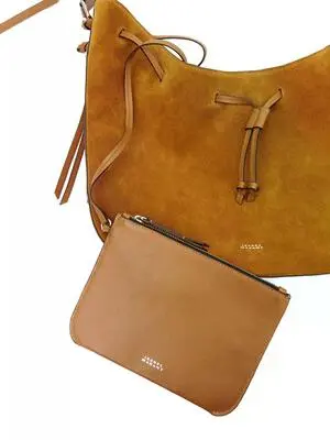 Isabel Marant Étoile Suede Calfskin Bolton Shoulder Bag - Brown