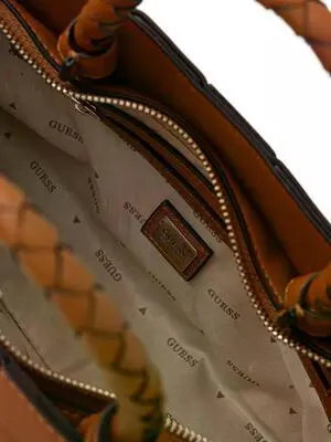 Guess Woven-design Crossbody Bag