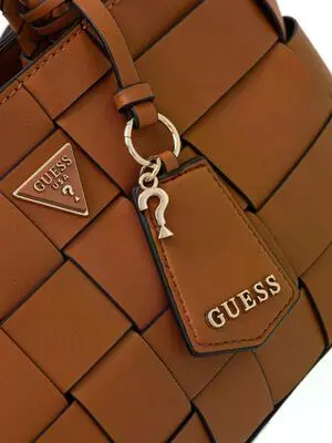 Guess Woven-design Crossbody Bag
