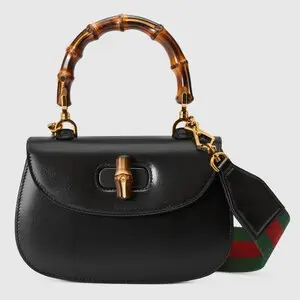 Gucci Bamboo 1947 Small Leather Bag - Black