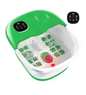 MEDICALKINGUSA Foot Spa With Heat And Massage And Jets Includes A Remote Control Massage Pumice Stone Collapsible Foot Spa Massager With Heat And Massage Bubbles And - No Color