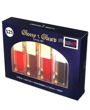 CREATED FOR MACY'S 4-pc. Glossy And Glazed Lip Oil Makeup Set