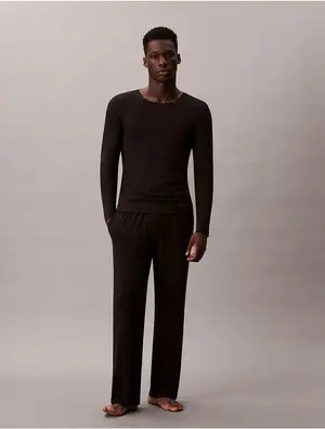 Calvin Klein Turbowarm Crewneck Long Sleeve Tee - Black