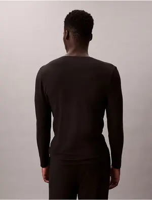 Calvin Klein Turbowarm Crewneck Long Sleeve Tee - Black