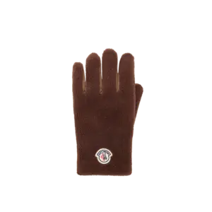 Moncler Teddy Padded Gloves - Brown