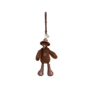 Moncler Monduck Teddy Key Holder - Brown