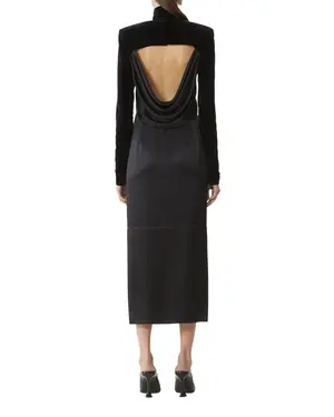 LANVIN Velvet Midi Dress
