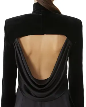 LANVIN Velvet Midi Dress