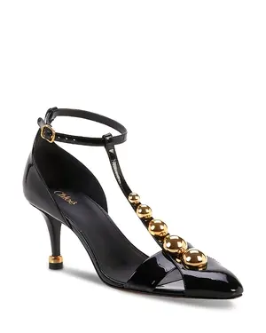 Chloé Cleia Embellished Sandals - Black