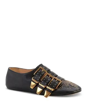 Women's Multi-Buckle Flats