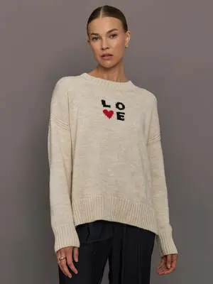 KERRI ROSENTHAL Boyfriend Love Squared Sweater