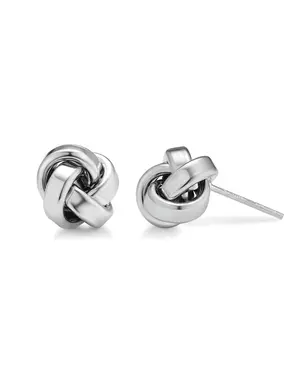 ORADINA Sterling Eternal Knot Stud Earrings