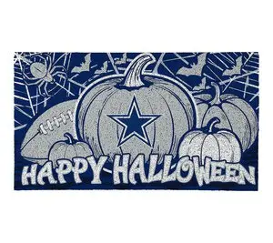 EVERGREEN Nfl Team Halloween Pvc Doormat