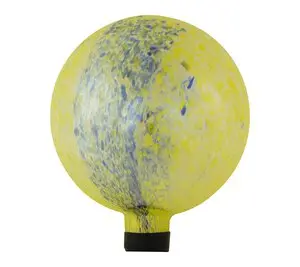 NORTHLIGHT 10' Yellow Blue Reflective Glass Gar En Gazing Ball - One-color