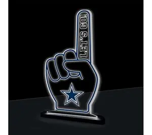 EVERGREEN Led Nfl Team Foam Finger Lit Table Si Gn