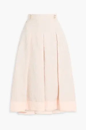 3.1 Phillip Lim Pleated Fil Coupé Jacquard Midi Skirt