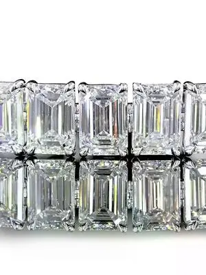 JEWELS AFICIONADO 14k White Gold Diamond Bracelet