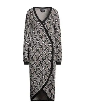 Moschino Knitted Wrap Midi Dress