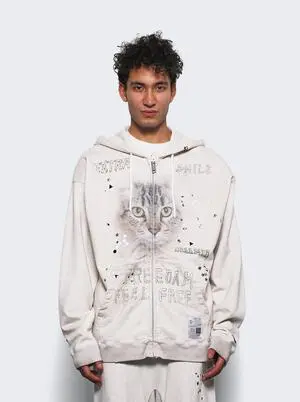 Mihara Yasuhiro Embellished Distressed Parka