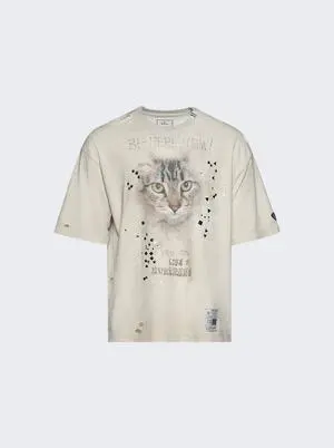 Mihara Yasuhiro Embellished Distressed Tee - Grey