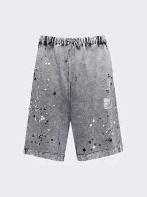Mihara Yasuhiro Embellished Bleached Shorts