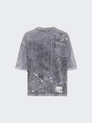 Mihara Yasuhiro Embellished Bleached Tee - Grey