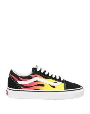 VANS Old Skool Sneakers Size Leather, Textile Fibers - Black
