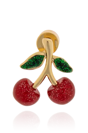 COACH Cherry Motif Earrings - Red