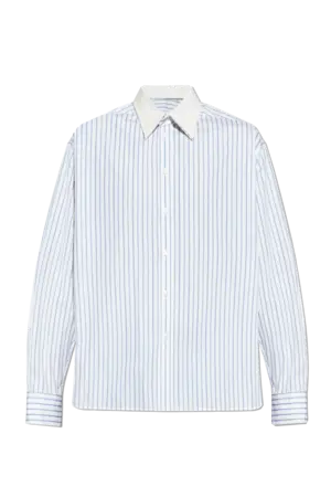 LANVIN Shirt With A Striped Pattern - White