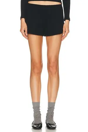 LESET Pointelle Boxer Short - Black