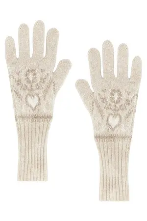 Khaite Domini Gloves - Ecru Multi
