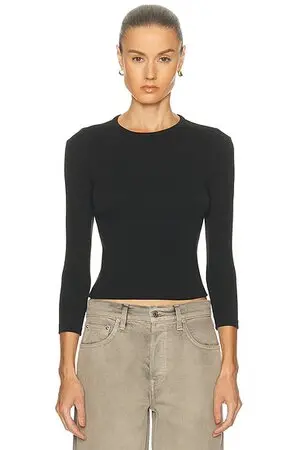 GRLFRND 3/4 Sleeve Tee - Black