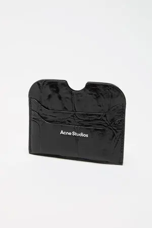 Acne Studios Leather Card Holder - Black