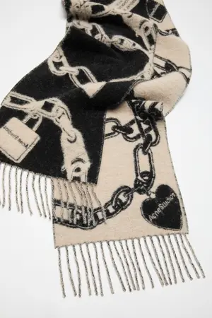 Acne Studios Fringed Wool Scarf