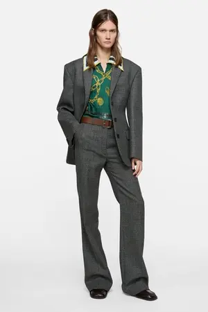 Acne Studios Tailored Houndstooth Suit Trousers