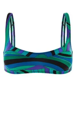 Emilio Pucci Lycra Bikini Top - Smeraldo