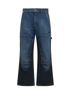 Off-White Wide-Leg Denim Jeans - Blue
