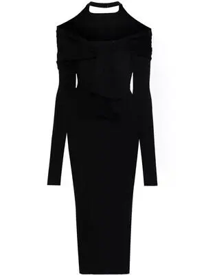 Jacquemus La Robe Doble Midi Dress - Black