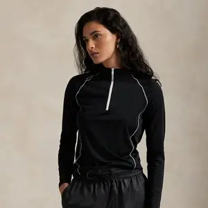 Ralph Lauren Zip Up Performance Tops For Women
