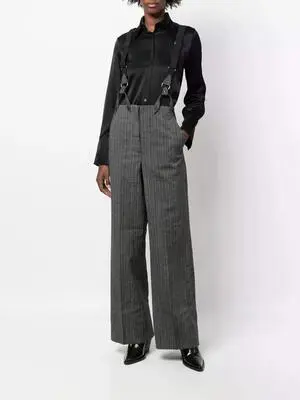 Philosophy Di Lorenzo Serafini Striped Suspender Trousers