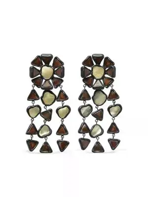 Tory Burch Curiosity Chandelier Earrings - Black
