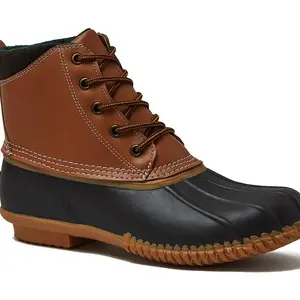 LANDS' END Insulated Duck Boots - Hazelnut Leather